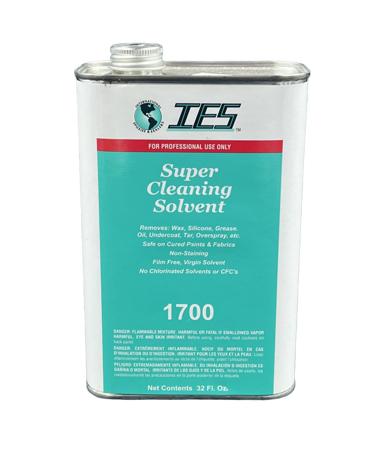 1700 Super Cleaning Solvent (32 oz) – International Epoxies & Sealers